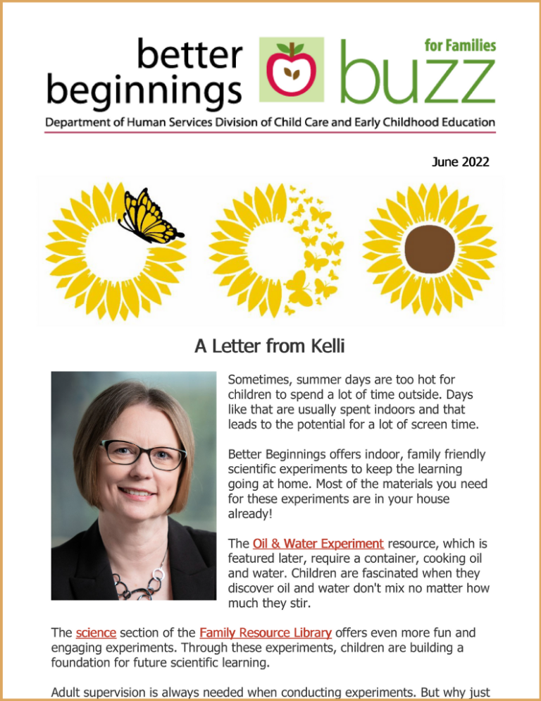 Family Buzz Newsletter | AR Better Beginnings